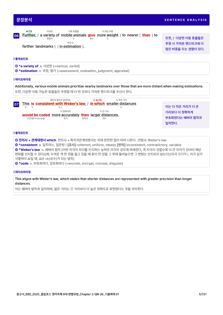 [쏠북패스] 올림포스 9대 변별유형 본문분석+확인문제 Chapter 2-QN 30 (update) - 쏠북